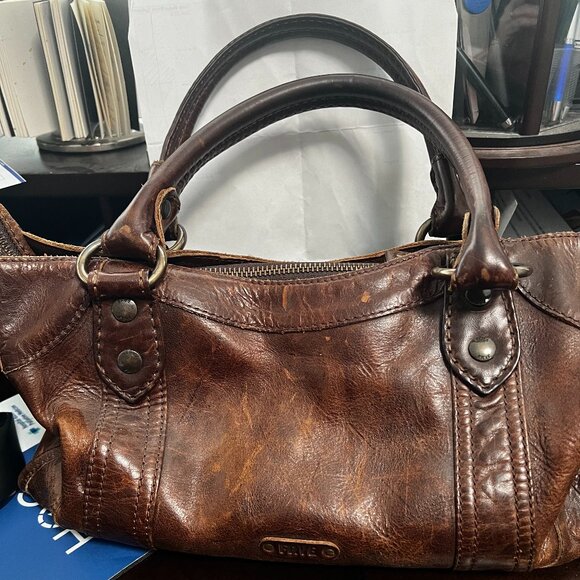 Frye | Bags | Frye Leather Melissa Satchel Crossbody Tote Bag Purse In ...